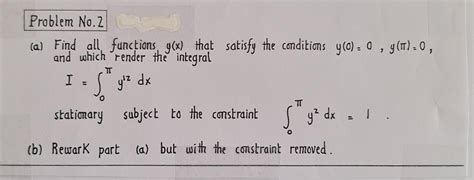 solved problem no 2 a ﻿find all functions y x ﻿that