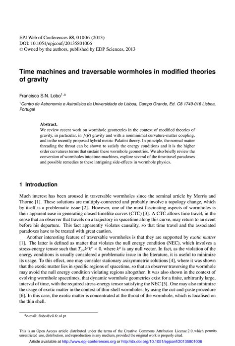 Solution Time Machines And Traversable Wormholes In Modified Theories