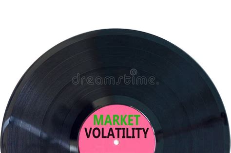 Market Volatility Symbol Concept Words Market Volatility On Beautiful Black Vinyl Disk