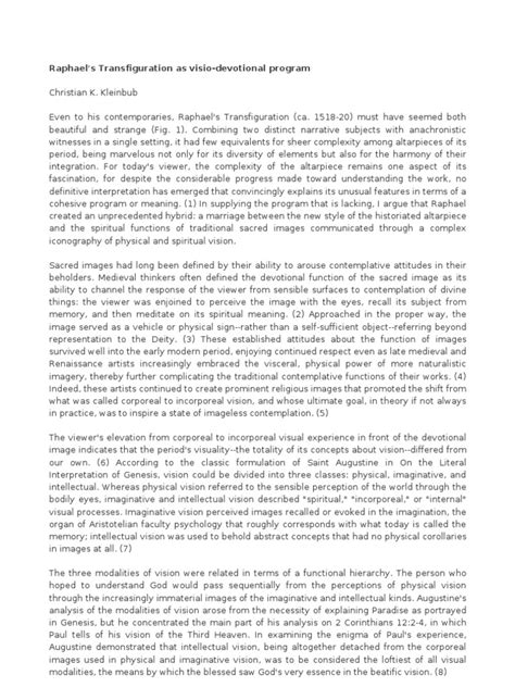 Pdf Raphaels Transfiguration Dokumen Tips