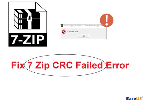 Solve 7 Zip Crc Failed Error 100 Working