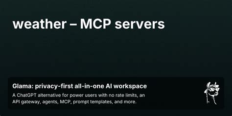 Weather Mcp Servers Glama