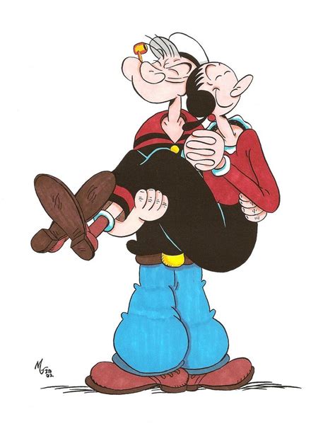 Popeye And Olive By Zombiegoon On Deviantart Popeye Cartoon Popeye And Olive Popeye The
