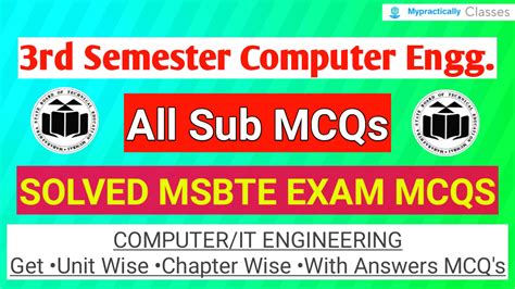 Computer Engineering Mcqs 3rd Semester All Subjects Solved Msbte Mcqs