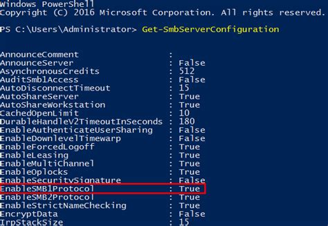 Disable SMB Version In Windows Server RootUsers