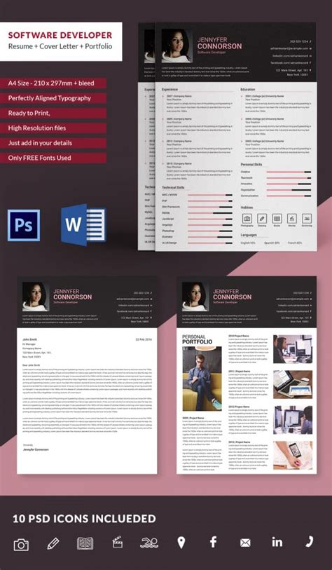 11 Php Developer Resume Templates Doc Excel Pdf