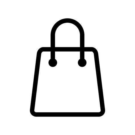 Shooping Bag Outline Icon 12742196 Vector Art At Vecteezy