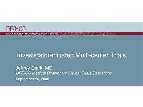 Ppt Investigator Initiated Multi Center Trials Powerpoint