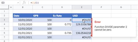 How To Divide Cells Columns Excel Google Sheets Automate Excel