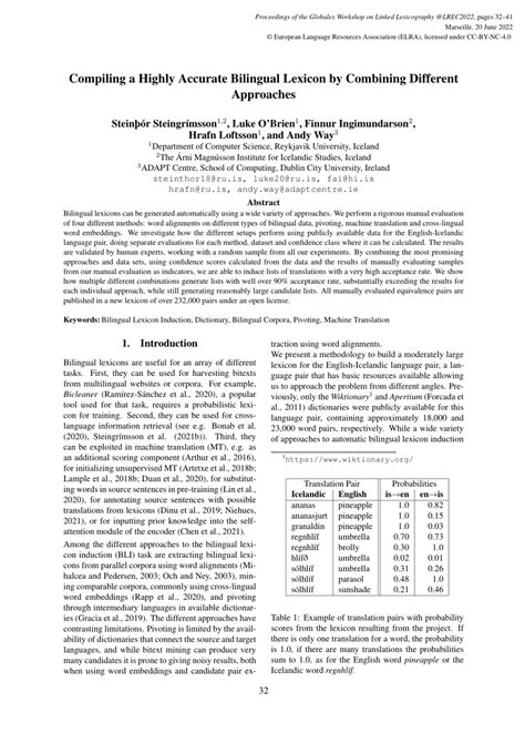 Pdf Compiling A Highly Accurate Bilingual Lexicon By Combining