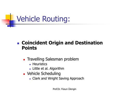 PPT Vehicle Routing PowerPoint Presentation Free Download ID