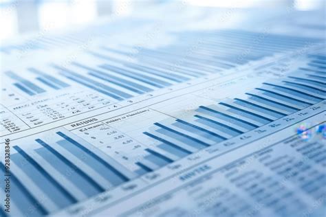 Brightly Colored Financial Graphs And Charts Display Data Analysis