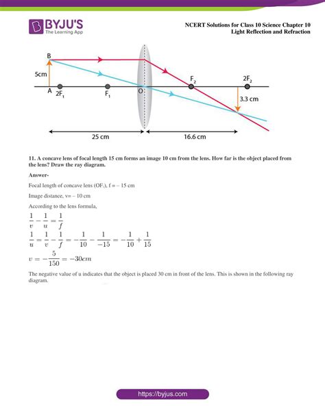 Ncert Solutions For Class 10 Science Chapter 10 Light Reflection And