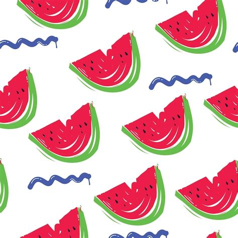 Premium Vector Pattern Watermelon Wave Premium Vector Pattern Watermelon Wave