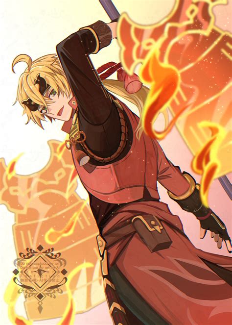 Thoma Genshin Impact Drawn By Hiki Yuichi Danbooru