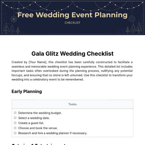 FREE Event Checklist Templates Examples Edit Online Download Template Net