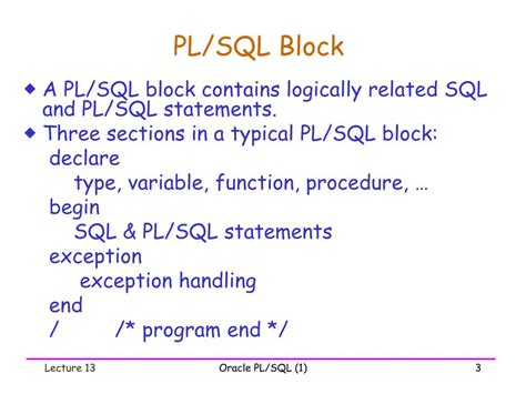 PPT Oracle PL SQL PowerPoint Presentation Free Download ID