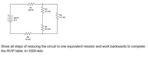 [solved] Show All Steps Of Reducing The Circuit To One