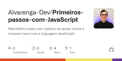 Github Alvarenga Devprimeiros Passos Com Javascript Repositório