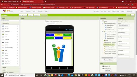Adding A Link To A Button Mit App Inventor Help Mit App Inventor Community