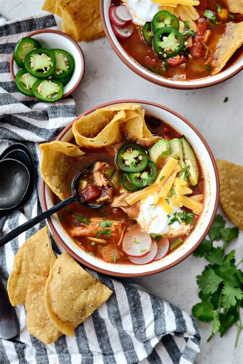 Easy Chicken Tortilla Soup Simply Scratch