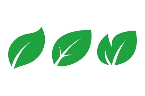 Green Leaf Icon Tree Leaf Symbol Art Illustration 54262377 Vector Art At Vecteezy