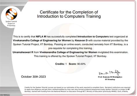 Nifla Idris On Linkedin Iitbombay Spokentutorial Introductiontocomputers