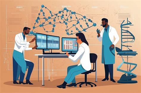 Premium Photo Scientists Working With Dna Analysis Genetic