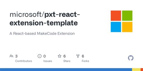 GitHub Microsoft Pxt React Extension Template A React Based MakeCode