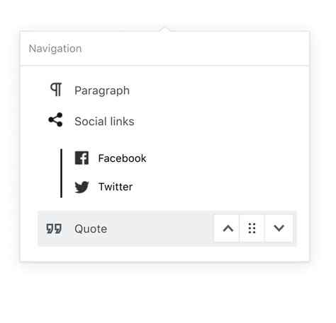 Reordering Of Blocks Inside Block Navigation · Issue 11408 · Wordpressgutenberg · Github