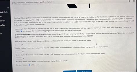 Solved Calculite YTC Using A Financal Calculator By Entenng Chegg Com