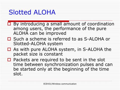 PPT ALOHA Based Wireless Random Access Technique PowerPoint
