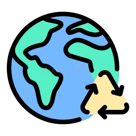 World Environment Day Icon In Flat Line Style Representing