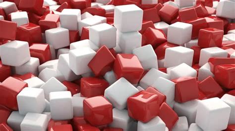 흰색 빈 큐브 더미 사이에 쌓여 있는 선명한 빨간색 아이디어 큐브 창의적 사고 창조적 인 개념 창의적인 배경 일러스트 및 사진 무료 다운로드 Pngtree