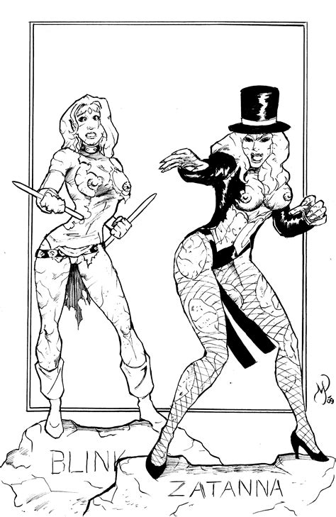 Rule 34 Blink X Men Clarice Ferguson Crossover Dc Exiles Marvel Michael Powell Monochrome