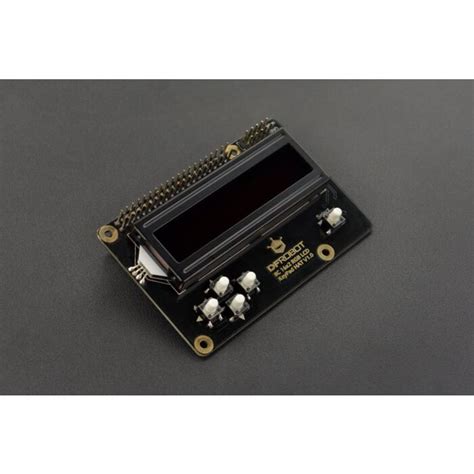 Iic 16x2 Rgb Lcd Keypad Hat V10 Black Buy In Australia Dfr0603 Dfrobot Core Electronics