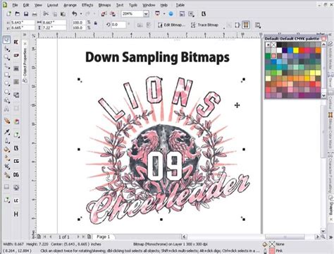 Downsampling Monochrome Objects In Coreldraw Advancedtshirts