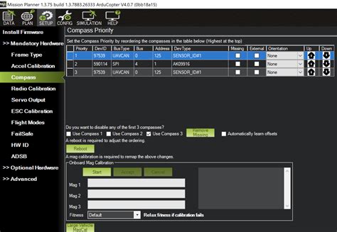 Compass Id Appearing Twice Copter 40 Ardupilot Discourse