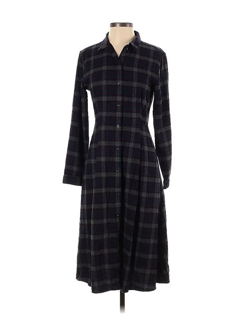 Uniqlo Plaid Multi Color Black Casual Dress Size Xs 47 Off Thredup