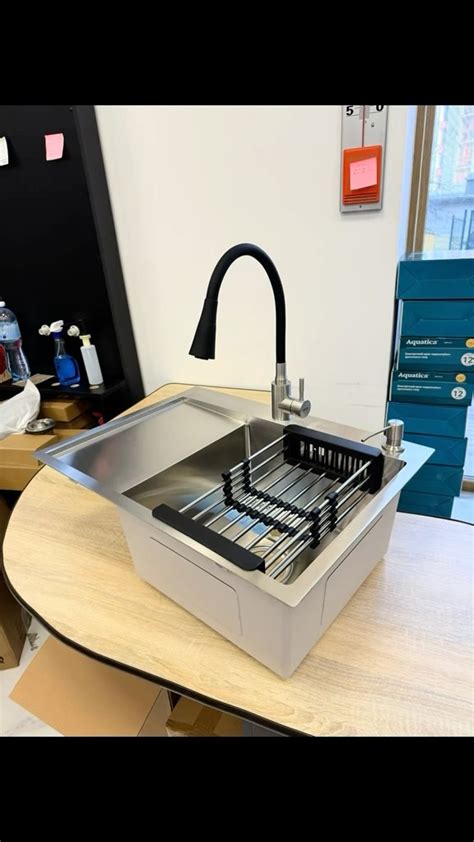 Кухонні мийки ️змішувачі ️сантехніка 💦Змішувач для кухні з витяжним гусаком і трьома режимами