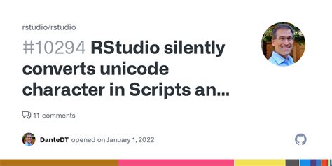 RStudio Silently Converts Unicode Character In Scripts And Console Issue Rstudio