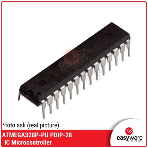 jual ic atmega328 atmega328p p dip 28 avr atmega328p pu shopee indonesia