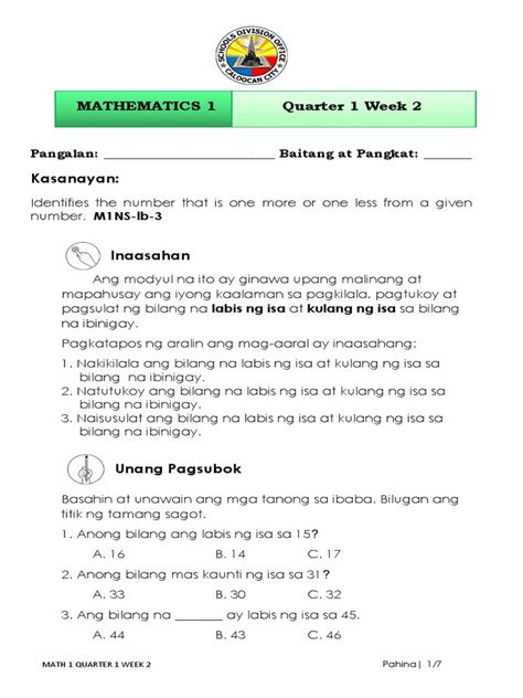 Math 1 Q1 Week 2 Pdf