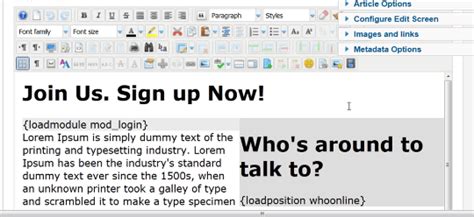 Loadposition And Loadmodule In Joomla Articles Joomlashack