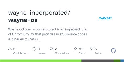 Github Wayne Incorporatedwayne Os Wayne Os Open Source Project Is
