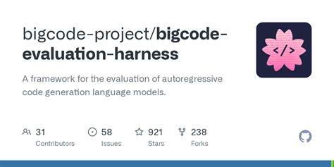 github bigcode project bigcode evaluation harness a framework for