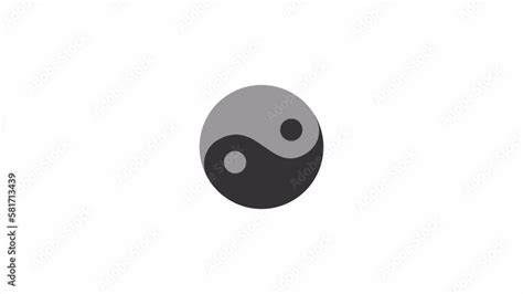 Animated Yin Yang Symbol Loader Opposite Energies Simple Black And