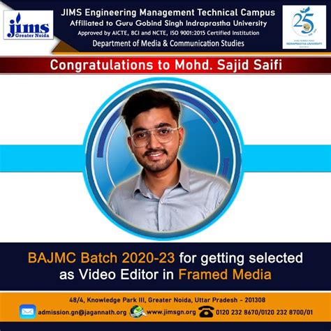 Jims Greater Noida On Linkedin Jimsgreaternoida Bajmcadmissionopen Maasmedia