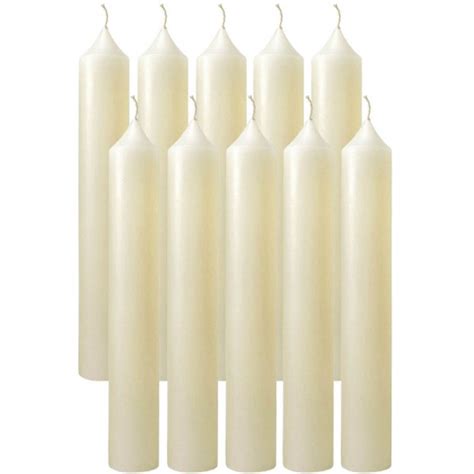 Набір свічок господарських столових 10 шт великі фото відгуки характеристики в інтернет