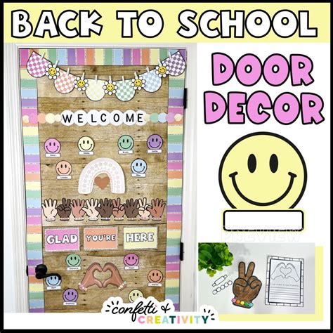 Back To School Classroom Door Decor Confetti And Creativity
